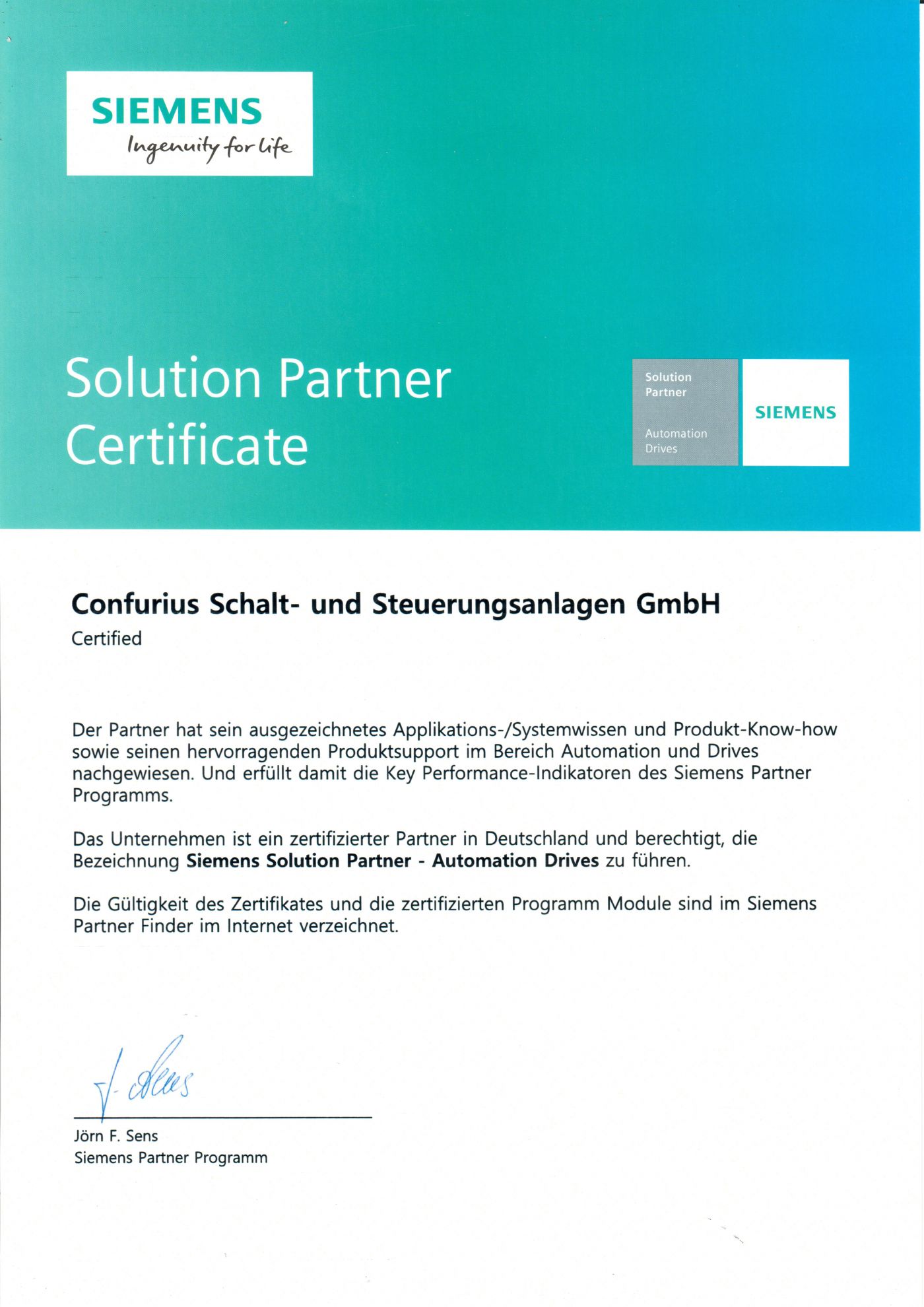 Siemens Solution Partner